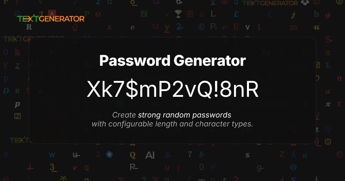 Strong Password Generator — Create Secure Passwords Instantly